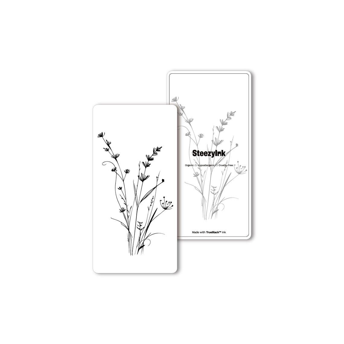 Steezyink Semi-permanent Tattoo Untamed Flowers Last Upto 2 Weeks 3 X 6 ...