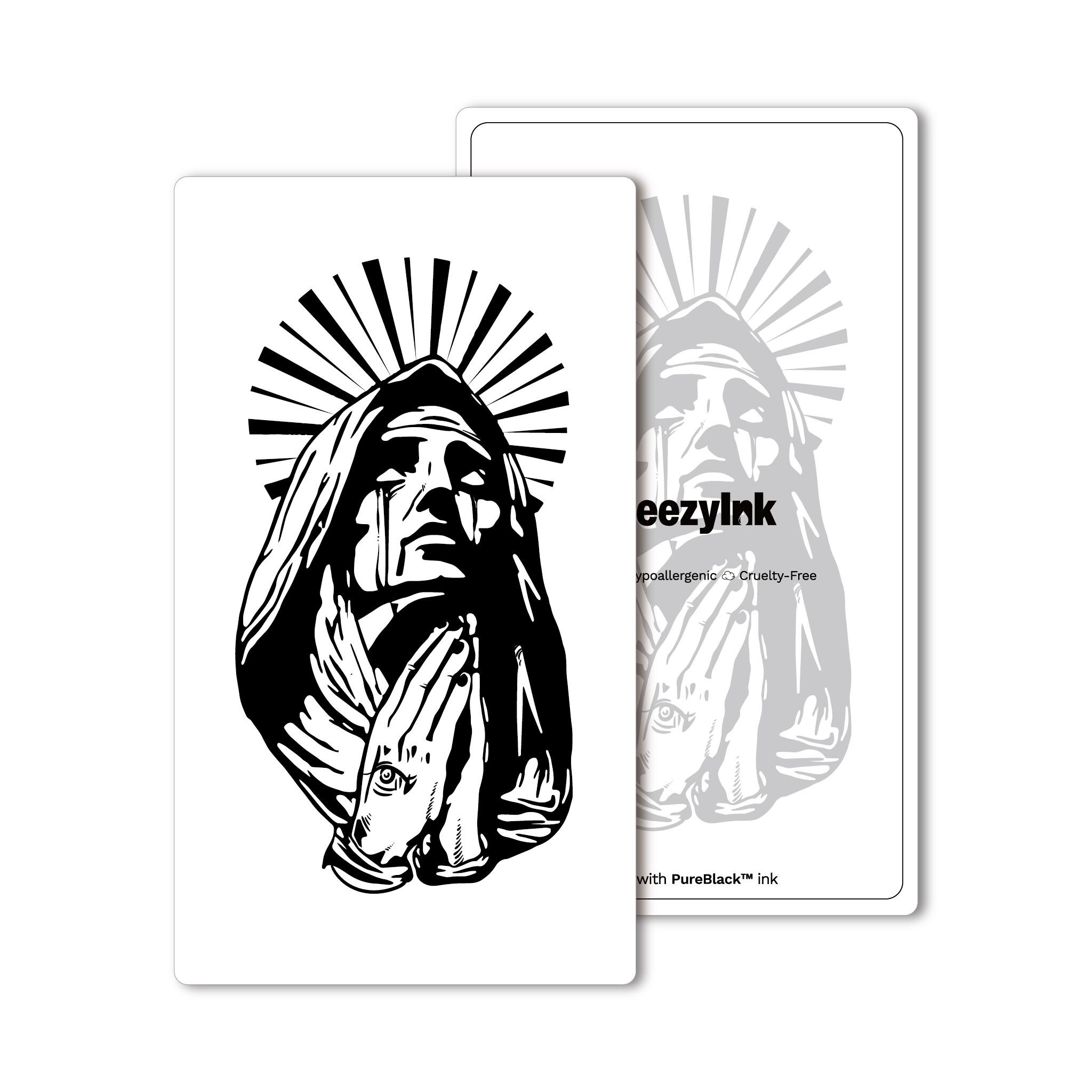 Steezyink Semi-permanent Tattoo Sacred Tears Last Upto 2 Weeks 4 X 7 ...