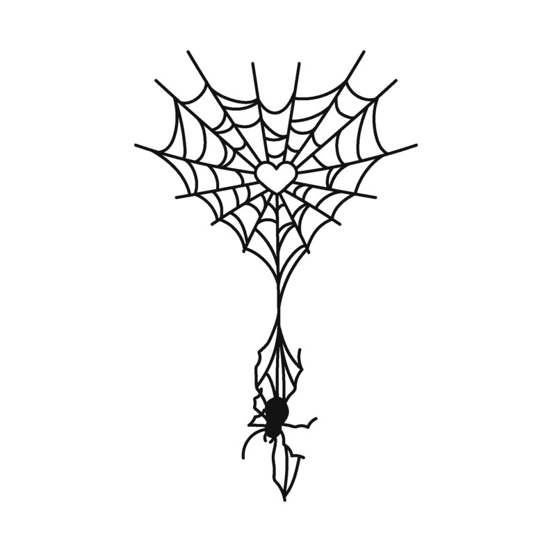 Steezyink Semi-permanent Tattoo Spider Web Love Last Upto 2 Weeks 3 X 6 ...