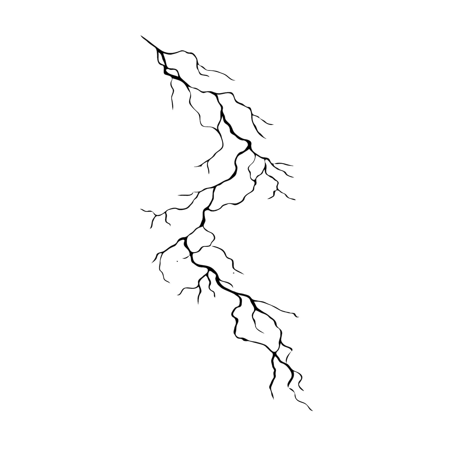 Steezyink Semi-permanent Tattoo Lightning Veins Last Upto 2 Weeks 4 X 7 ...