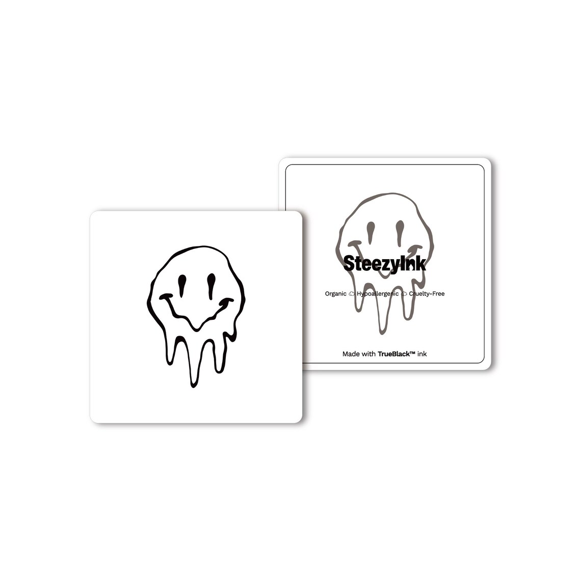 Steezyink Semi-permanent Tattoo Melted Smile Last Upto 2 Weeks 3 X 3 ...