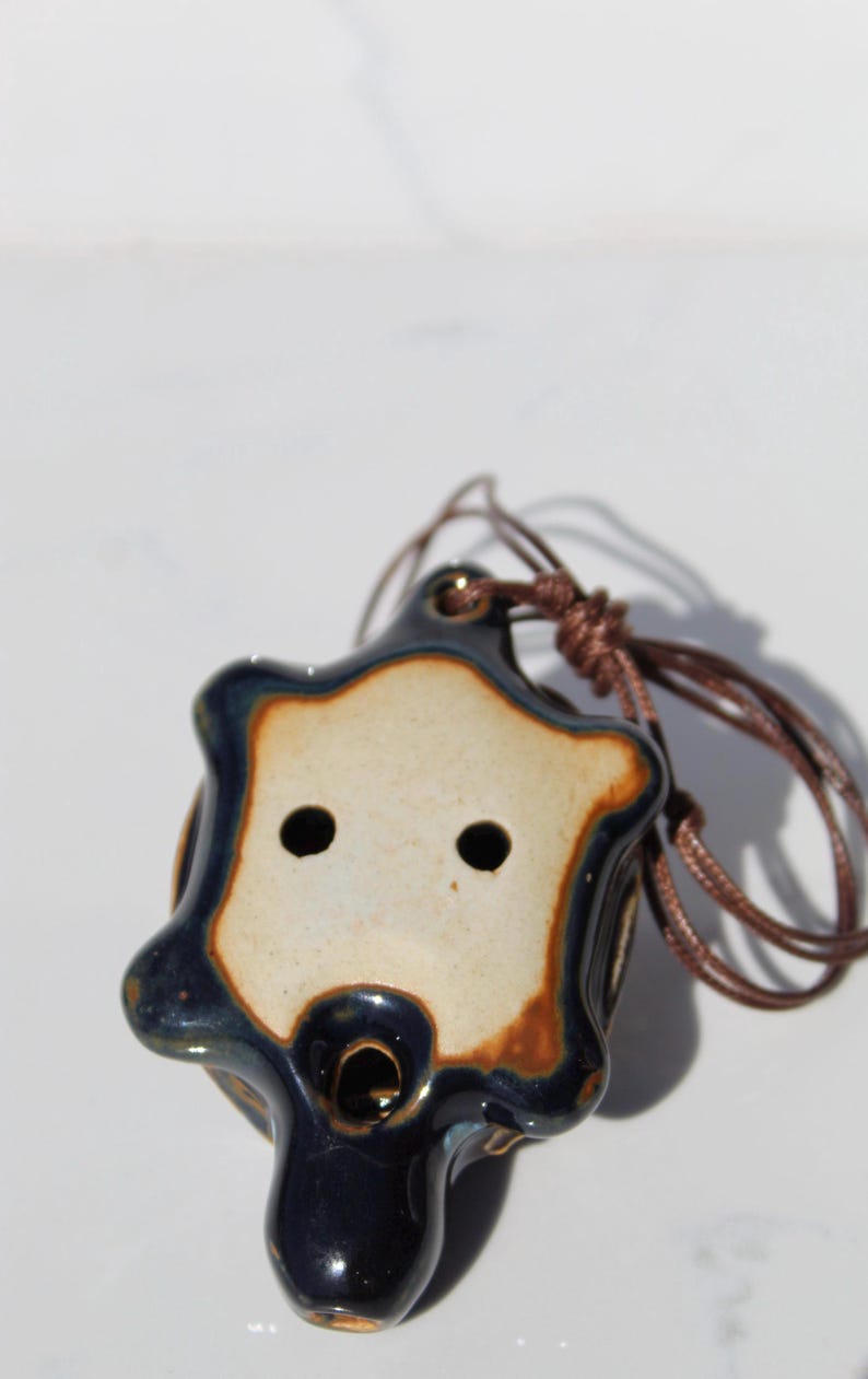 Handmade Turtle 6-hole Ceramic Ocarina Flute, Handcrafted Ceramic Craft ...