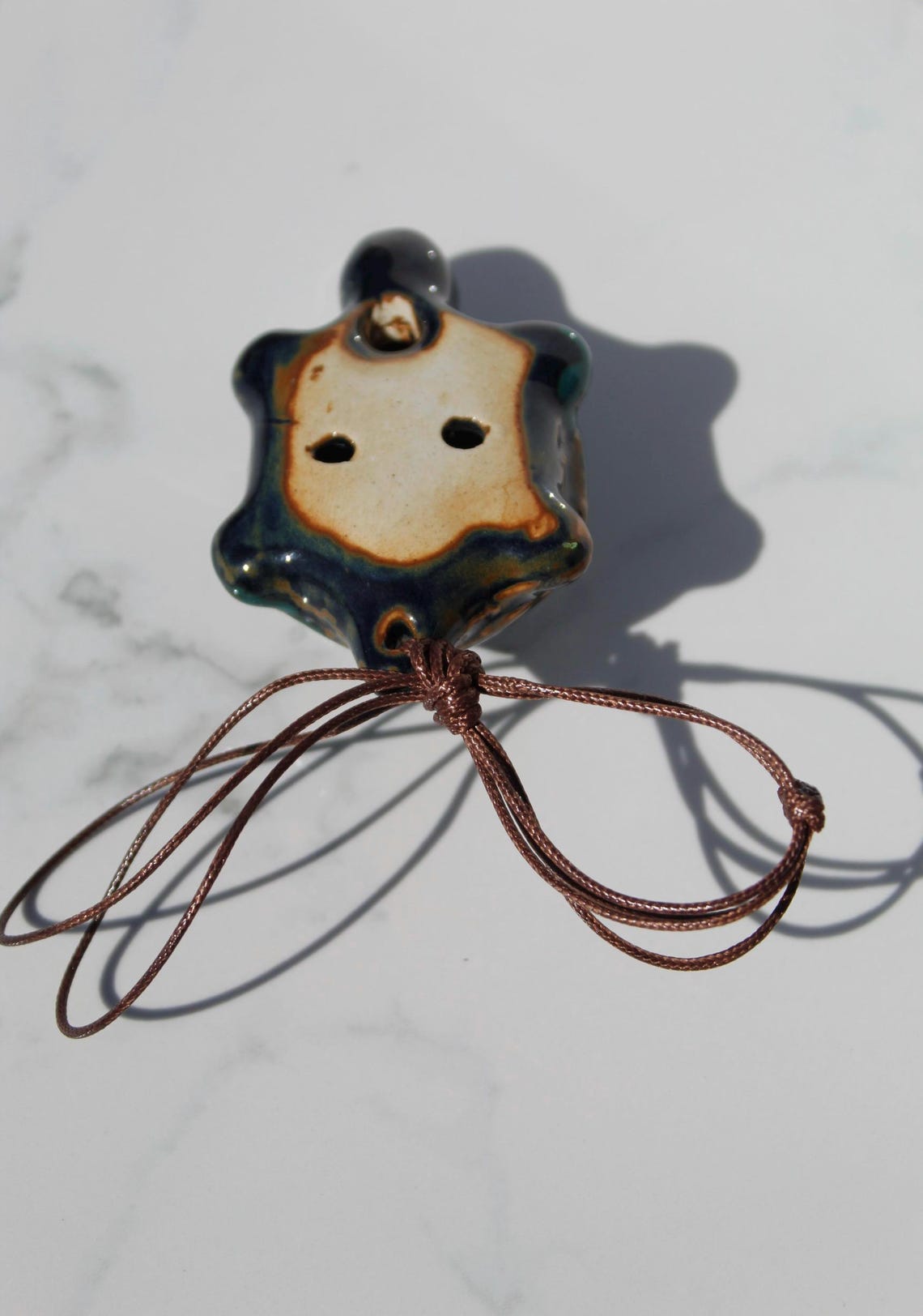 Handmade Turtle 6-hole Ceramic Ocarina Flute, Handcrafted Ceramic Craft ...