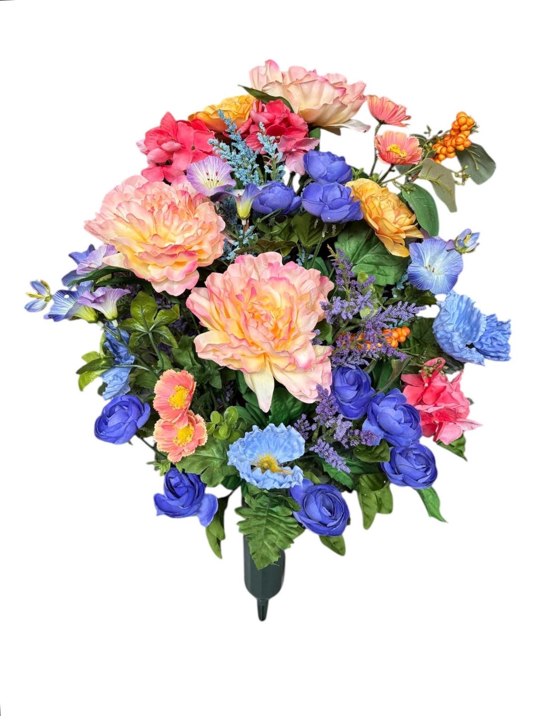 Spring Cemetery Cone - Colorful Spring Arrangements - Happy Easter ...