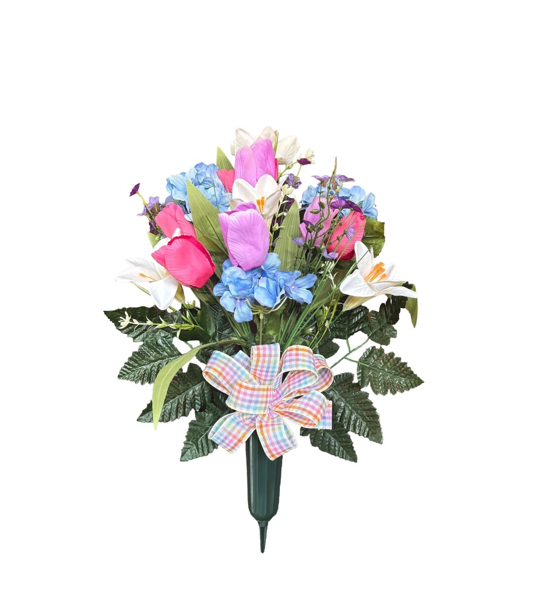 Easter Cemetery Cone - Colorful Spring Arrangements - Happy Easter ...