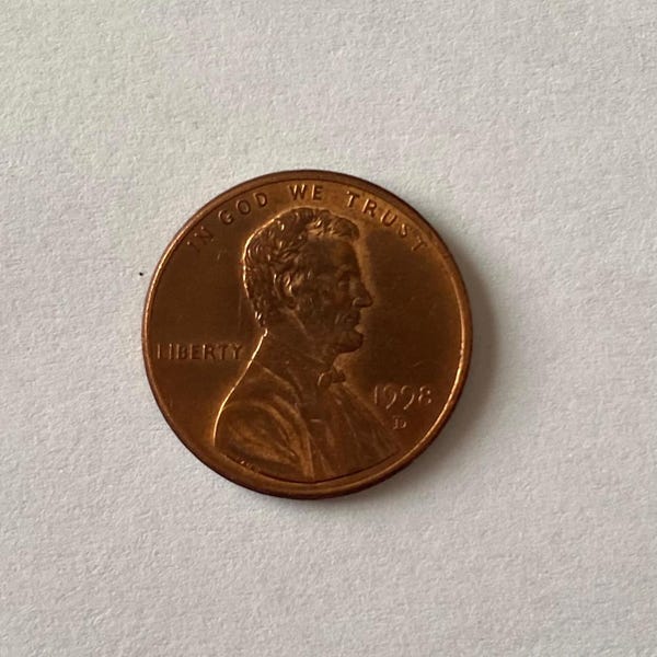 1998 D Penny - Etsy