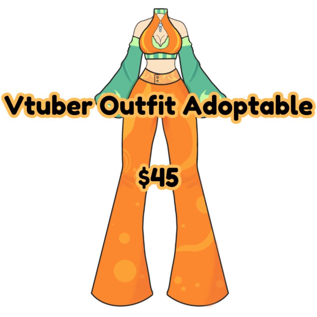 Vtuber Outfit Adoptable | Groovy Vtuber Model Clothes | Vtuber Model ...