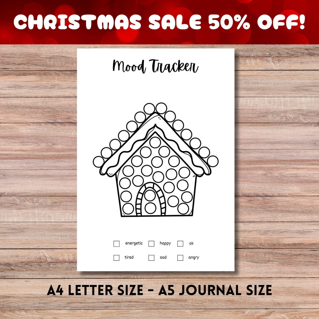 Winter Christmas Mood Tracker | Cozy Digital Planner A4 A5 Printable - Etsy