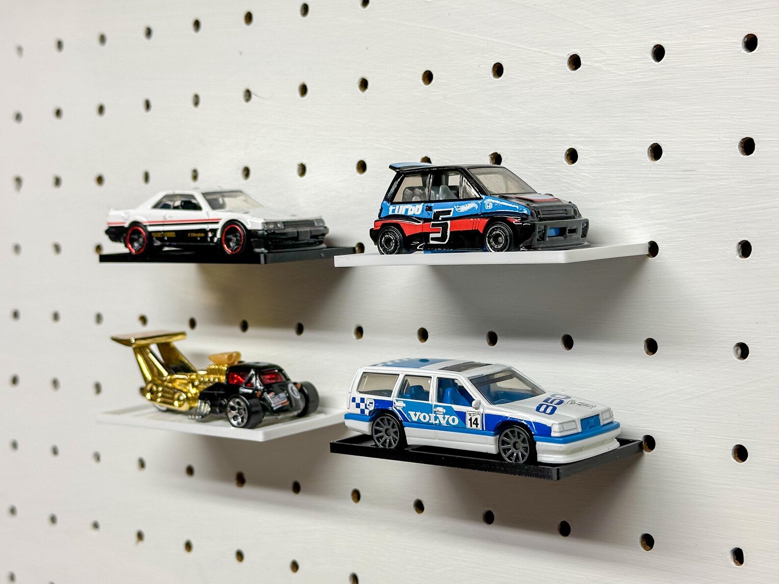 Flat Diecast Car Shelves for 1" Pegboard - Etsy