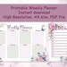 Flower Weekly Planner: Printable To-do List (PDF) - Etsy