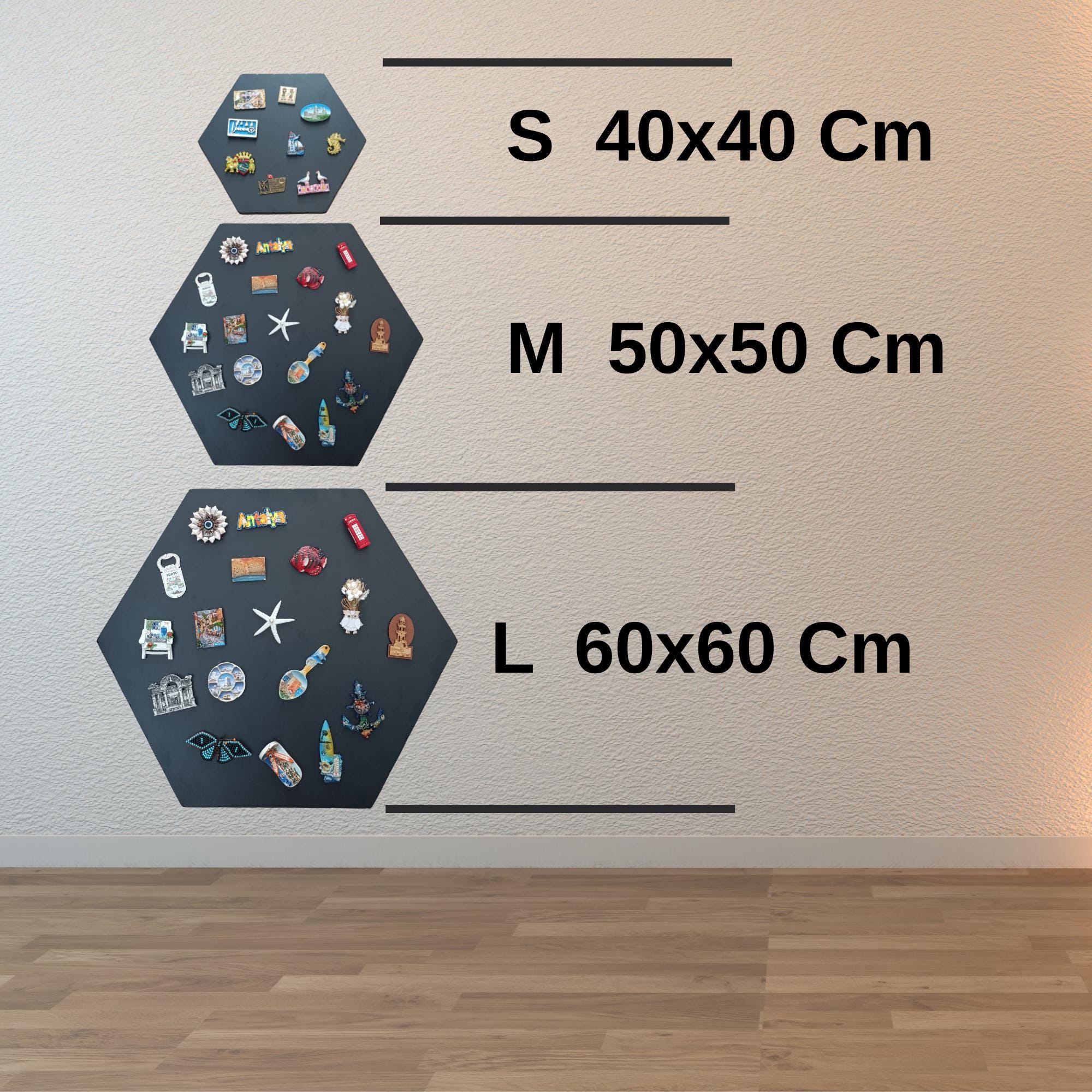Magnet Display Board | Hexagon Metal Magnet Board | Wall Mounted ...