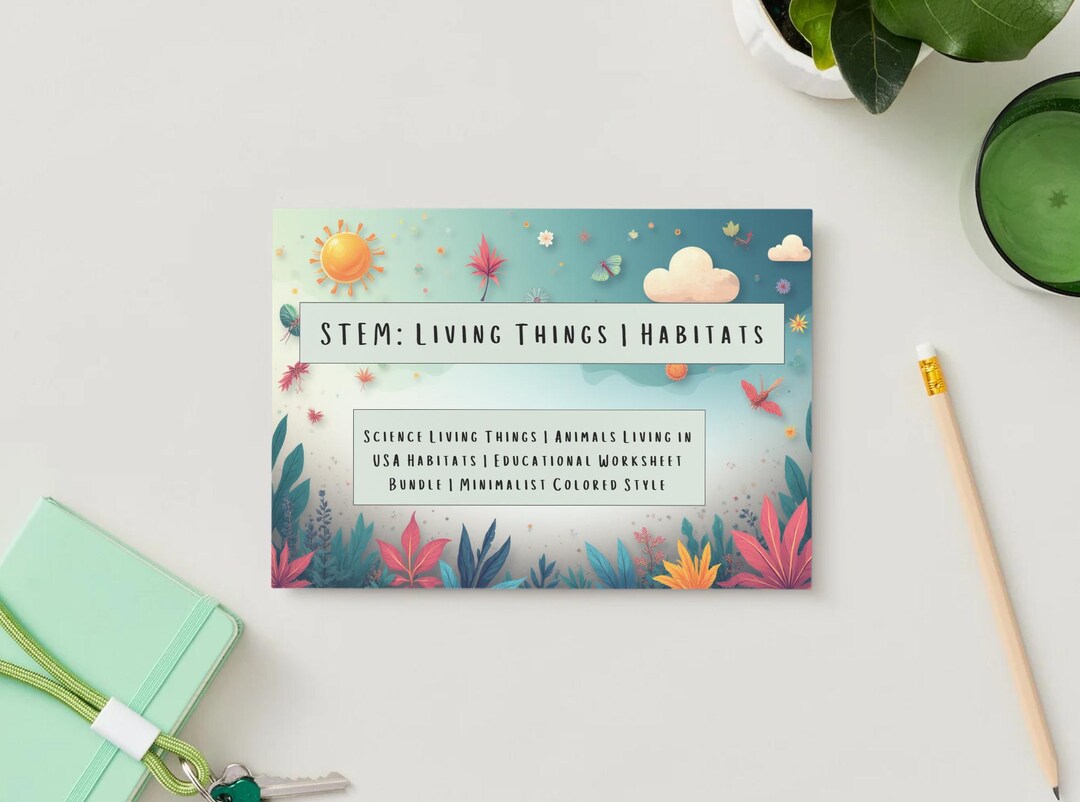 STEM Educational Printable Bundle | Animal Habitats Worksheets ...