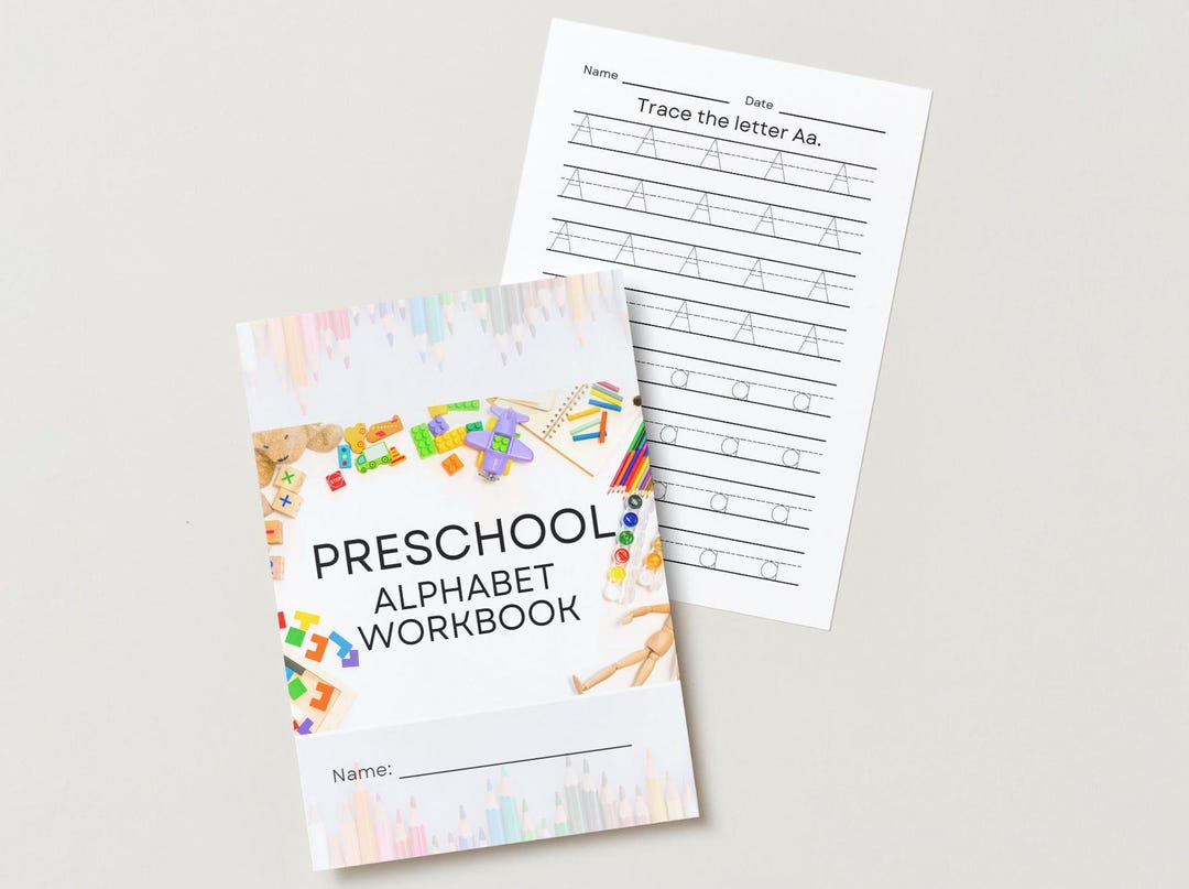 Printable Preschool Alphabet Workbook, Ages 2-6, Tracing Letters ...