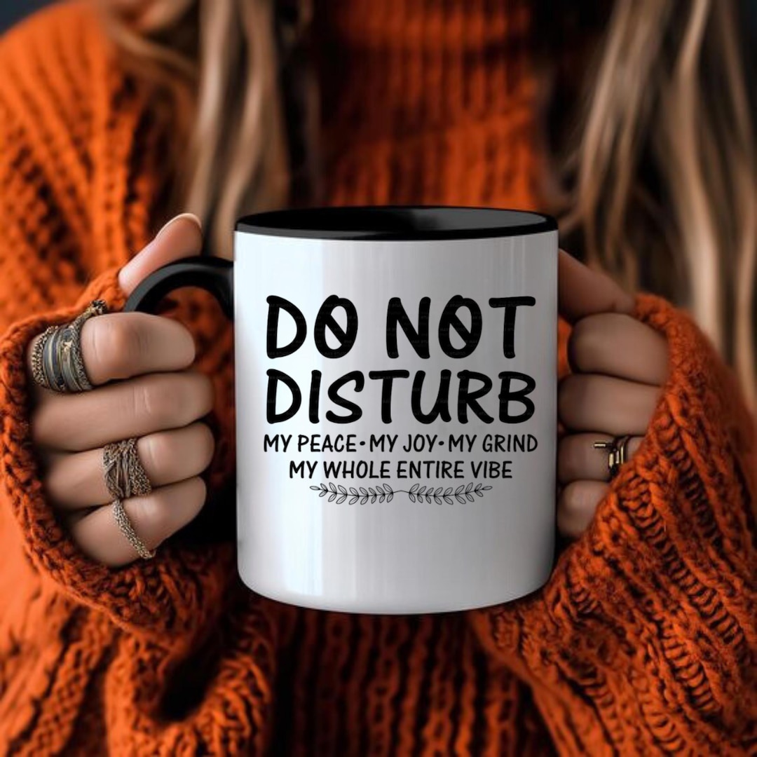 Do Not Disturb Mug – Funny Coffee Cup, Sarcastic Ceramic Tea Mug ...