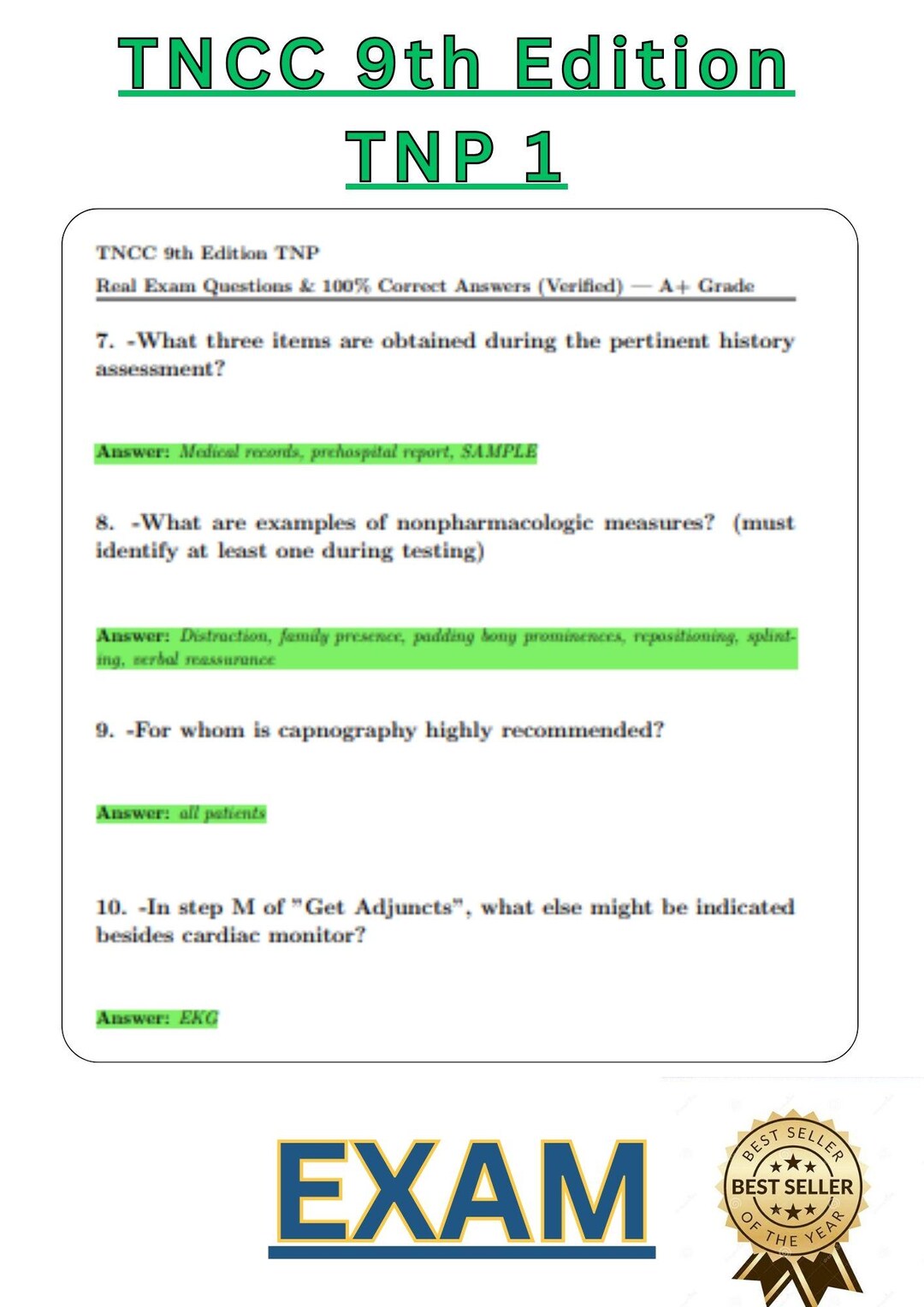 TNCC 9th Edition TNP | Updated Questions With Detailed Verified Answers ...