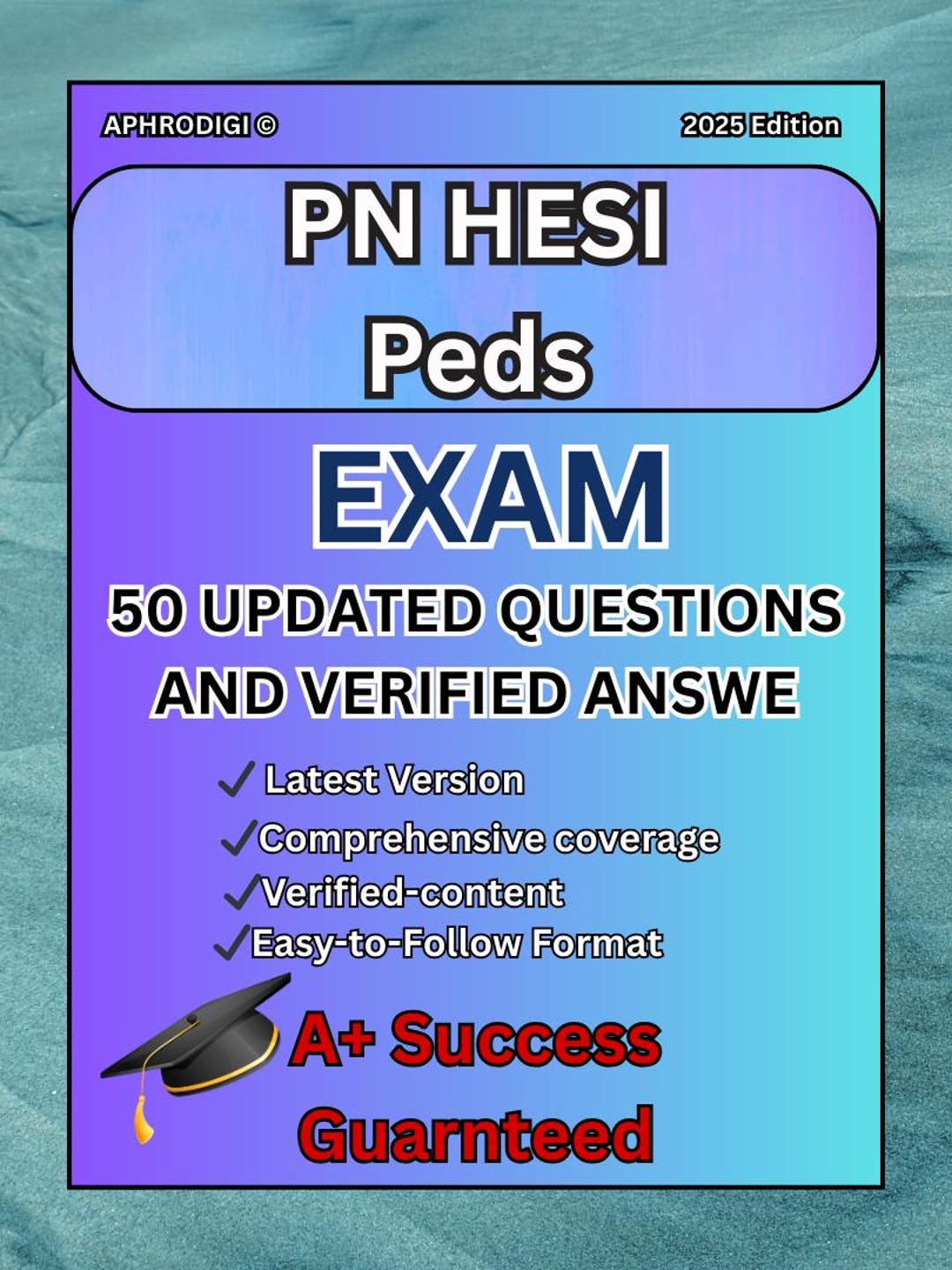 PN HESI Peds Exam: 50 Verified Questions (PDF Download) - Etsy