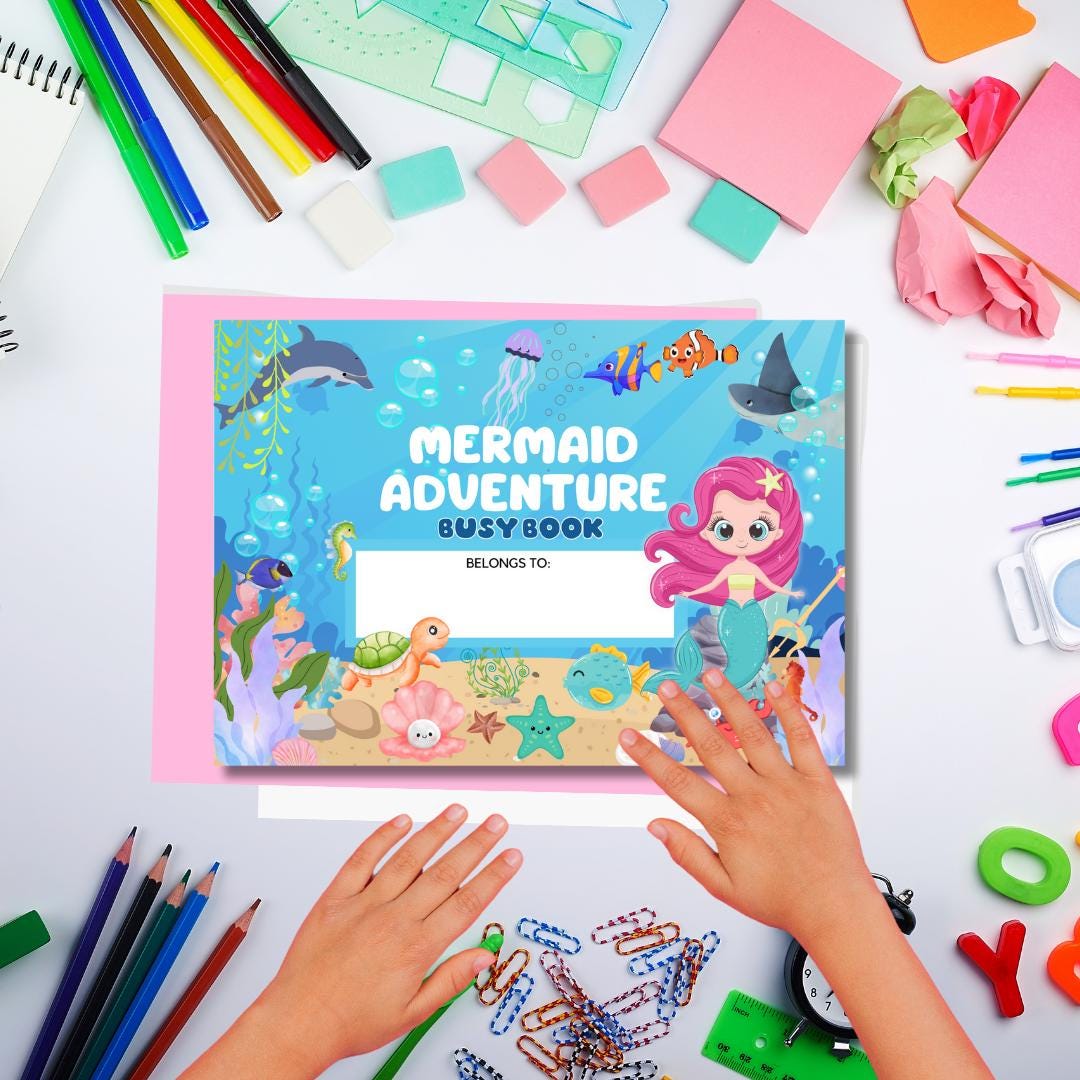 Mermaid Adventure Busy Book | Printable - Etsy