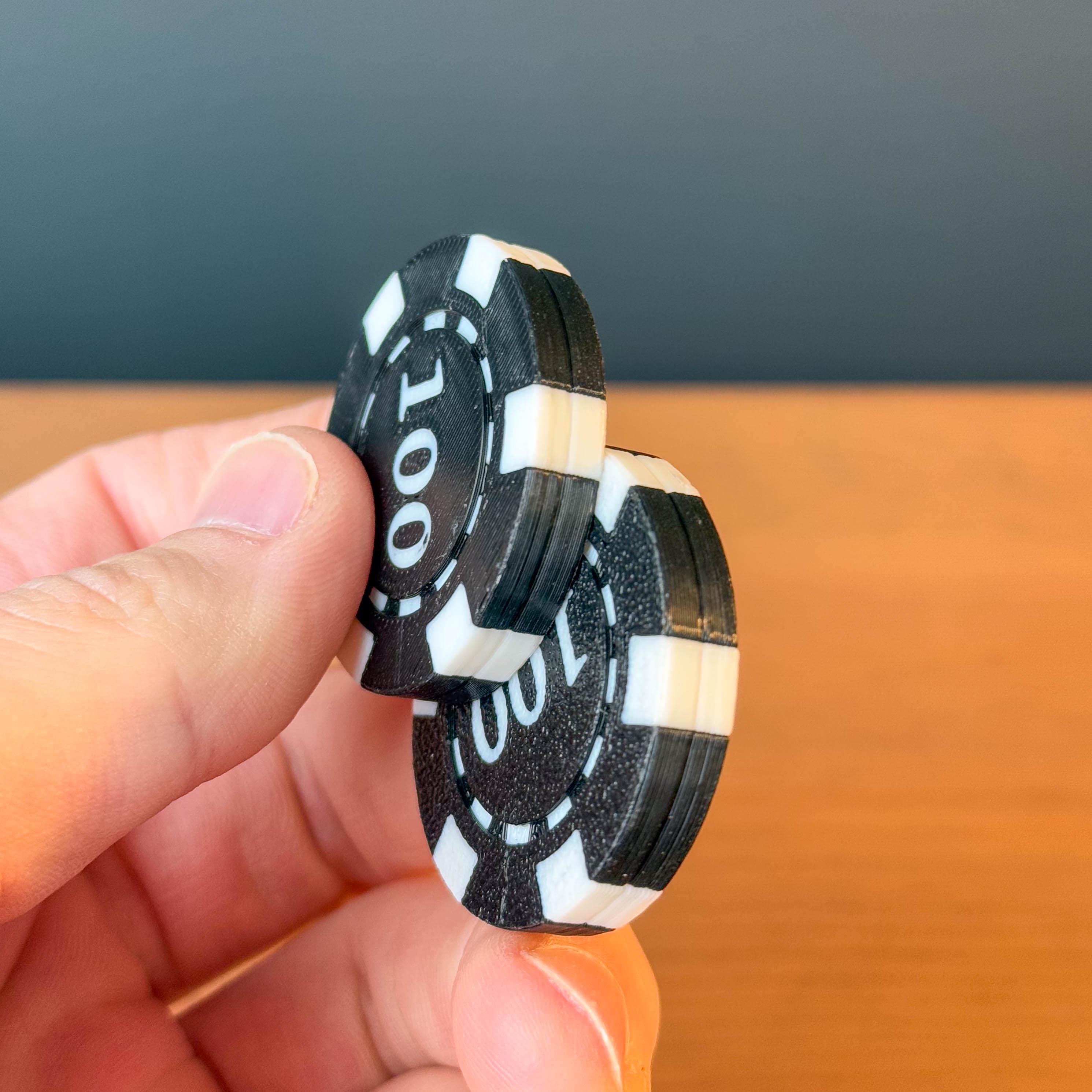 Magnetic Poker Chip Fidget Toy | Dual-sided Flip Tricks Slider ...