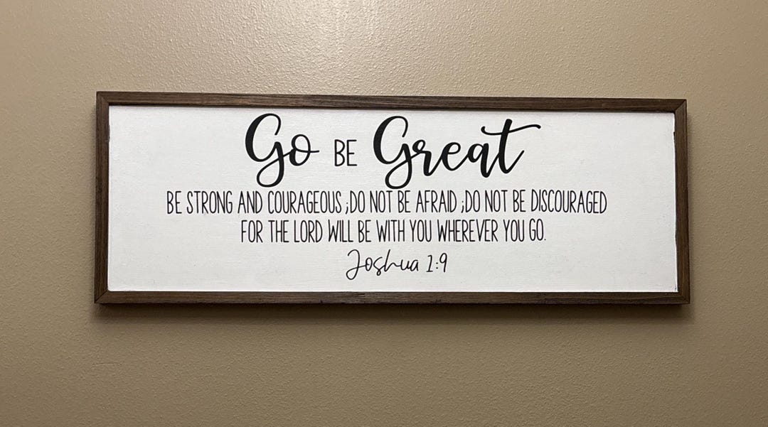 Wooden Go Be Great Sign - Etsy
