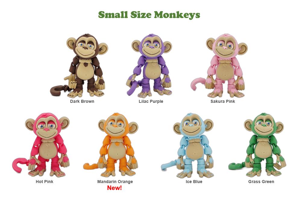 Flexi Articulating Monkey - Flexible 3d-printed Fidget - Etsy