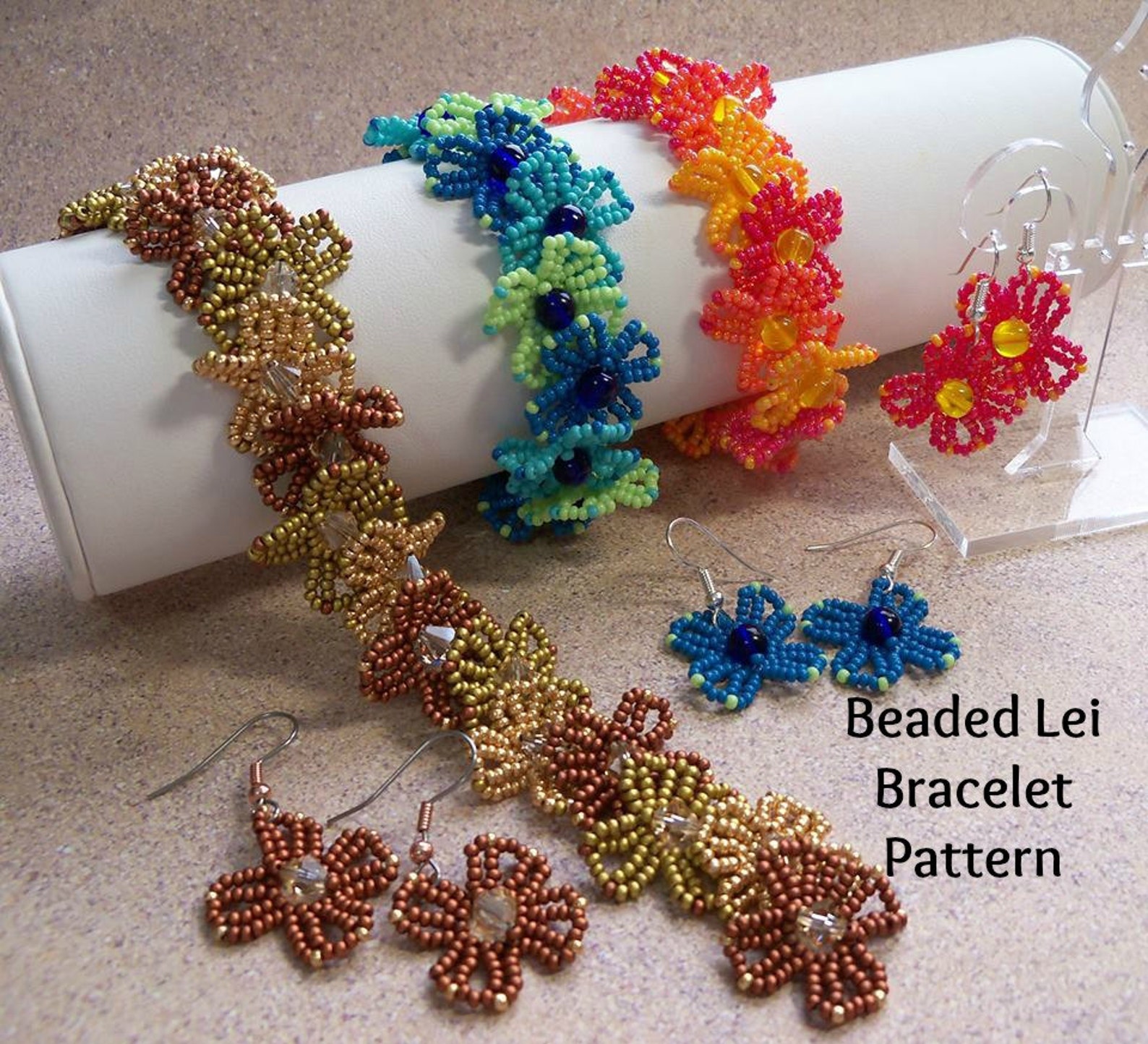 Beaded Lei Bracelet Pattern / Tutorial - Etsy