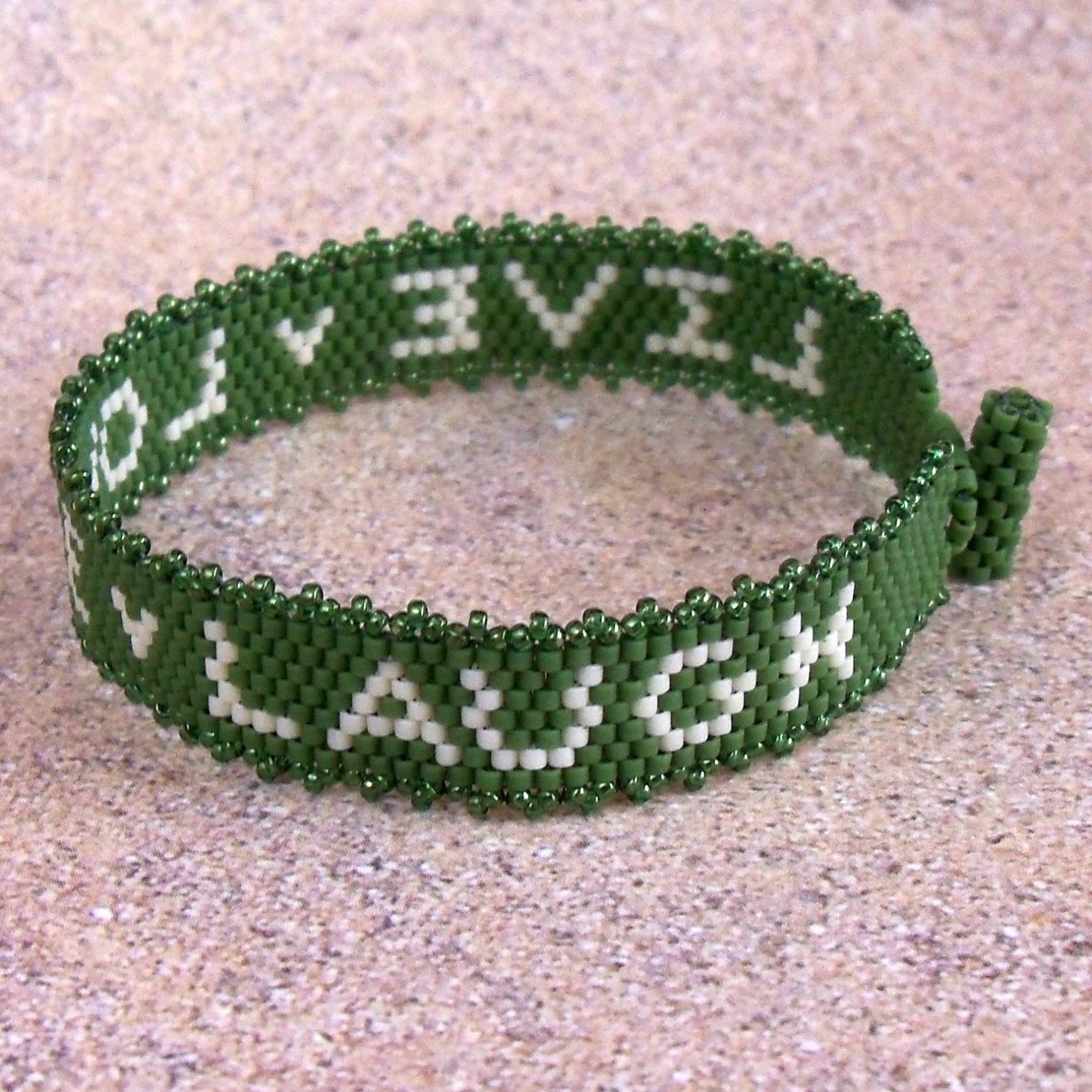 Live Love Laugh - Bracelet Pattern - Peyote Pattern - Etsy