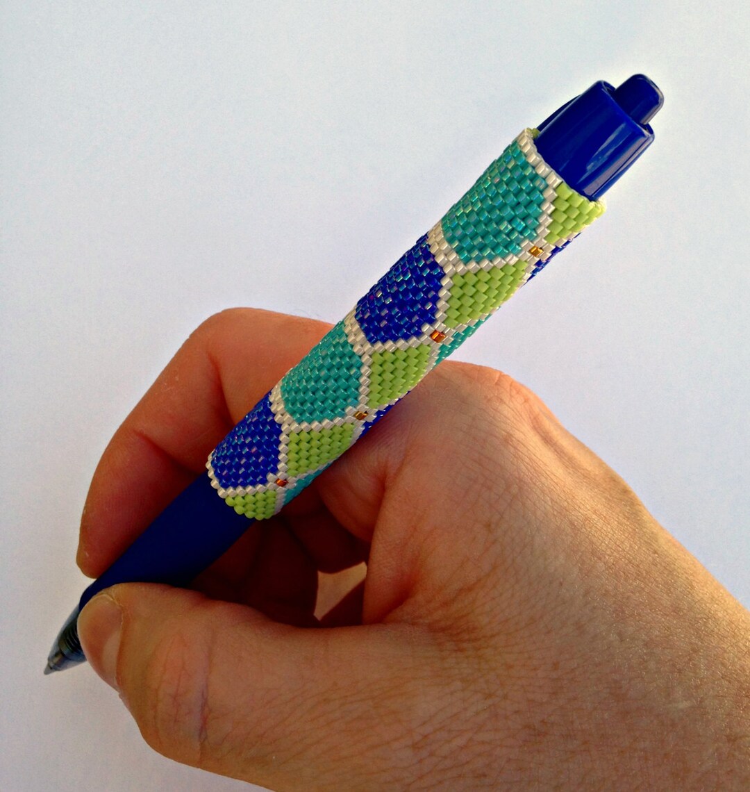 Pen Cover Pattern - Diamond Trellis - Peyote Pattern - Etsy