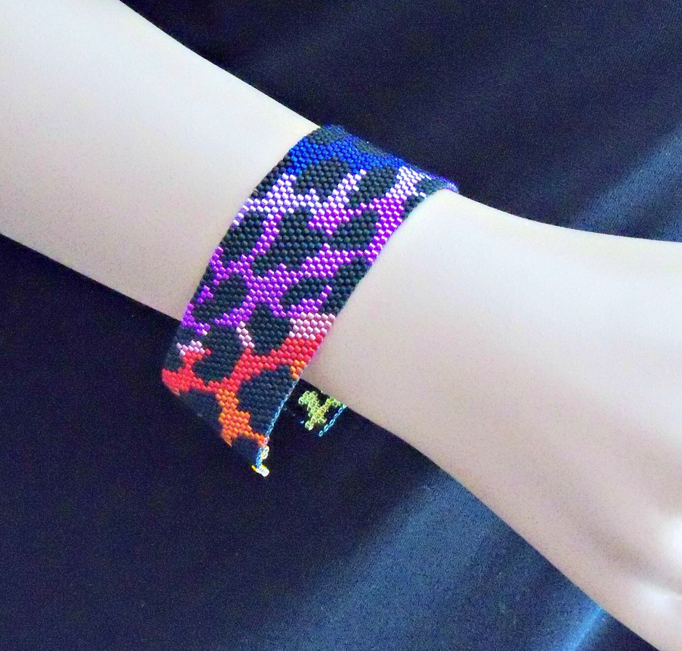 Rainbow Leopard Print - Peyote Pattern - Etsy