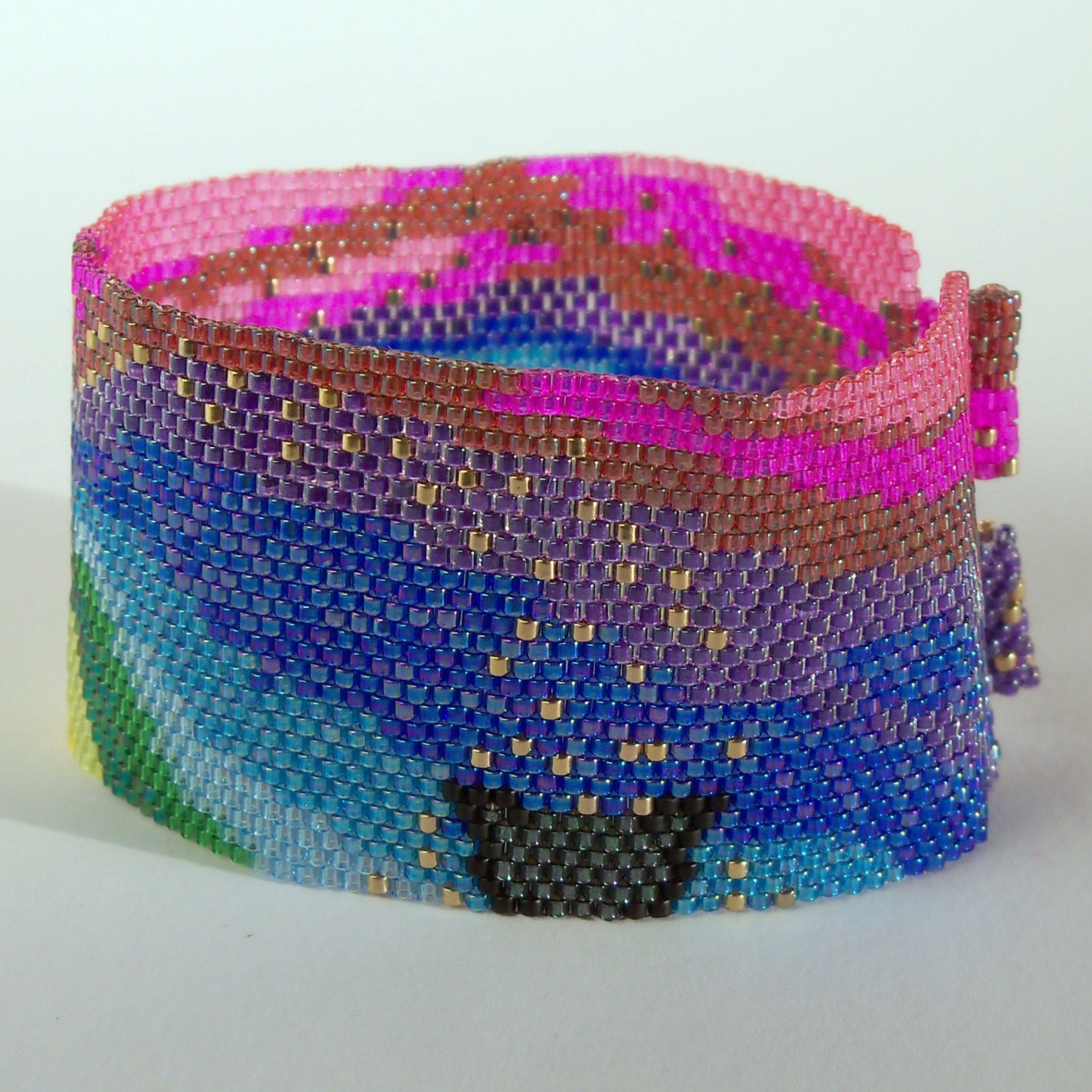 Lucky Rainbow Bracelet Pattern Peyote Pattern - Etsy