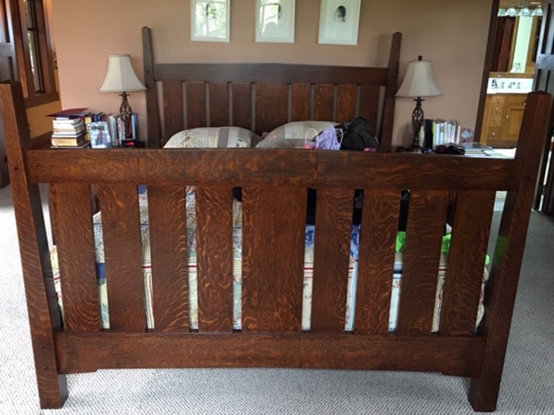Arts and Crafts Style Bed - Etsy