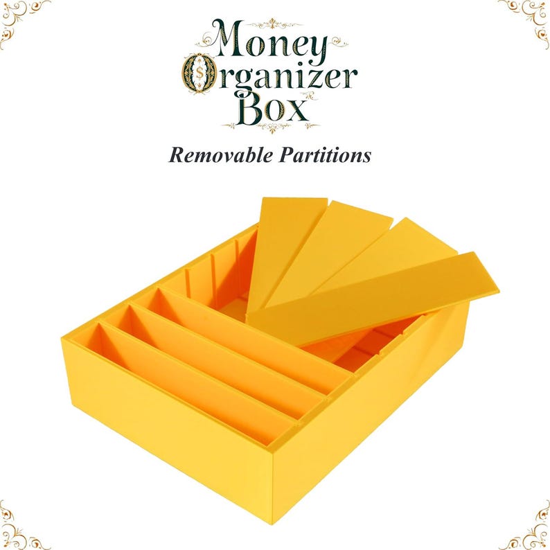 Money Organizer for Cash – 8 Compartment Money Holder, Cash Organizer ...