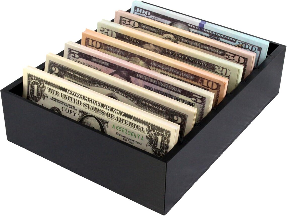 Money Organizer for Cash – 8 Compartment Money Holder, Cash Organizer ...