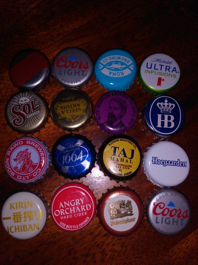 100 Undented/undinged Beer Bottle Caps Shipping in Price - Etsy