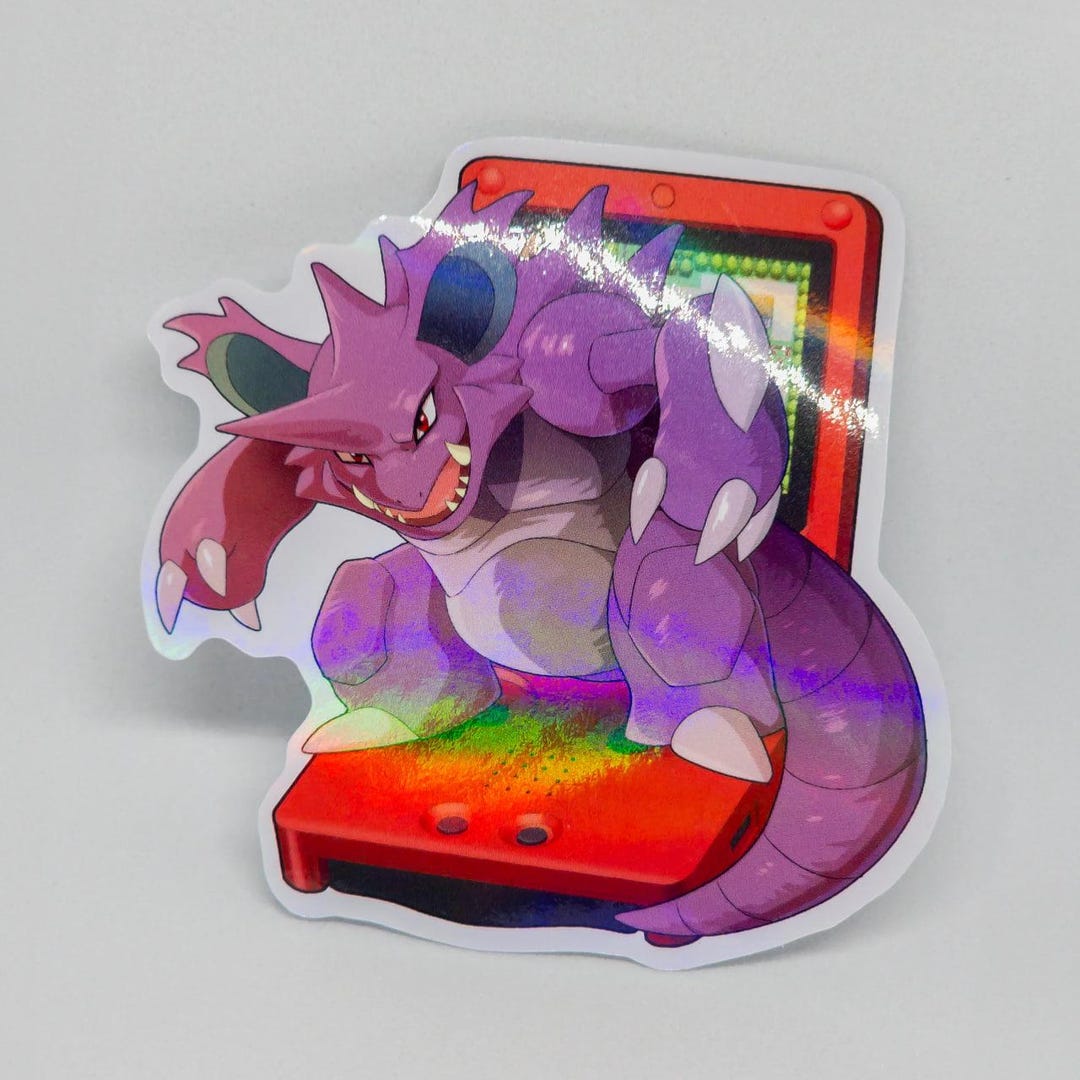 Nidoking Gameboy Sticker - Etsy