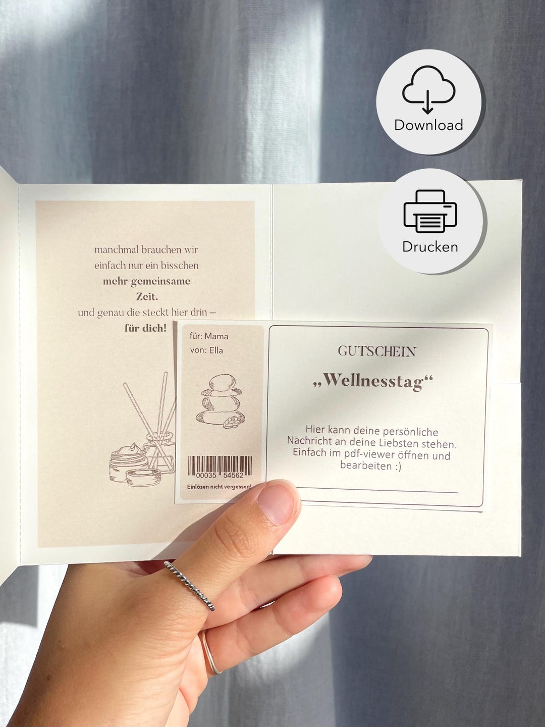 Personalized Wellness Voucher – A Personal Gift of Time With Matching ...