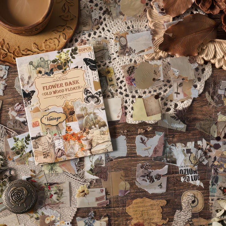 20 Sheets Sticker Book, Nature Theme Sticker Booklet, Scrapbook Decor ...