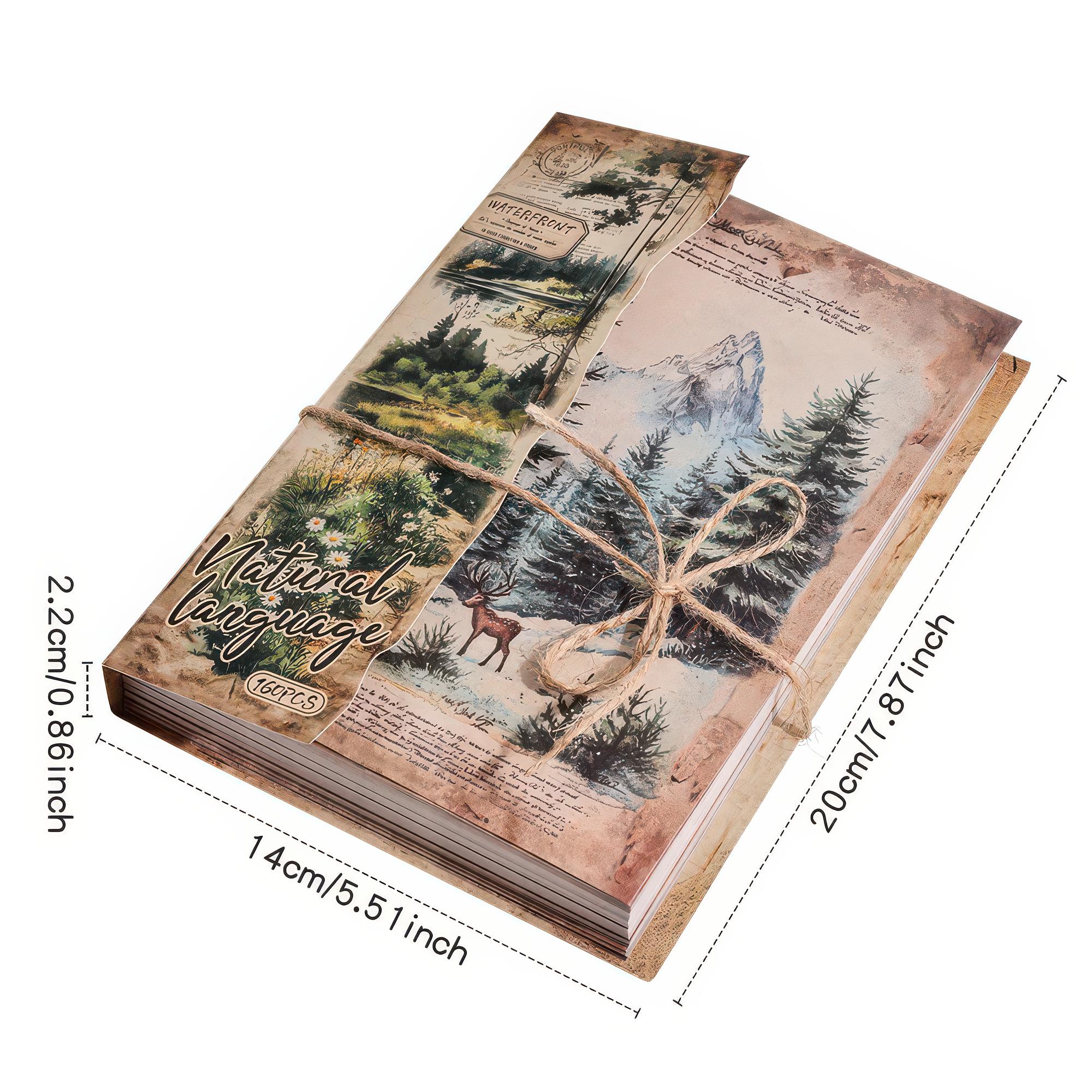 Vintage Natural Scenery Scrapbook Paper: 160 Sheets DIY Material - Etsy