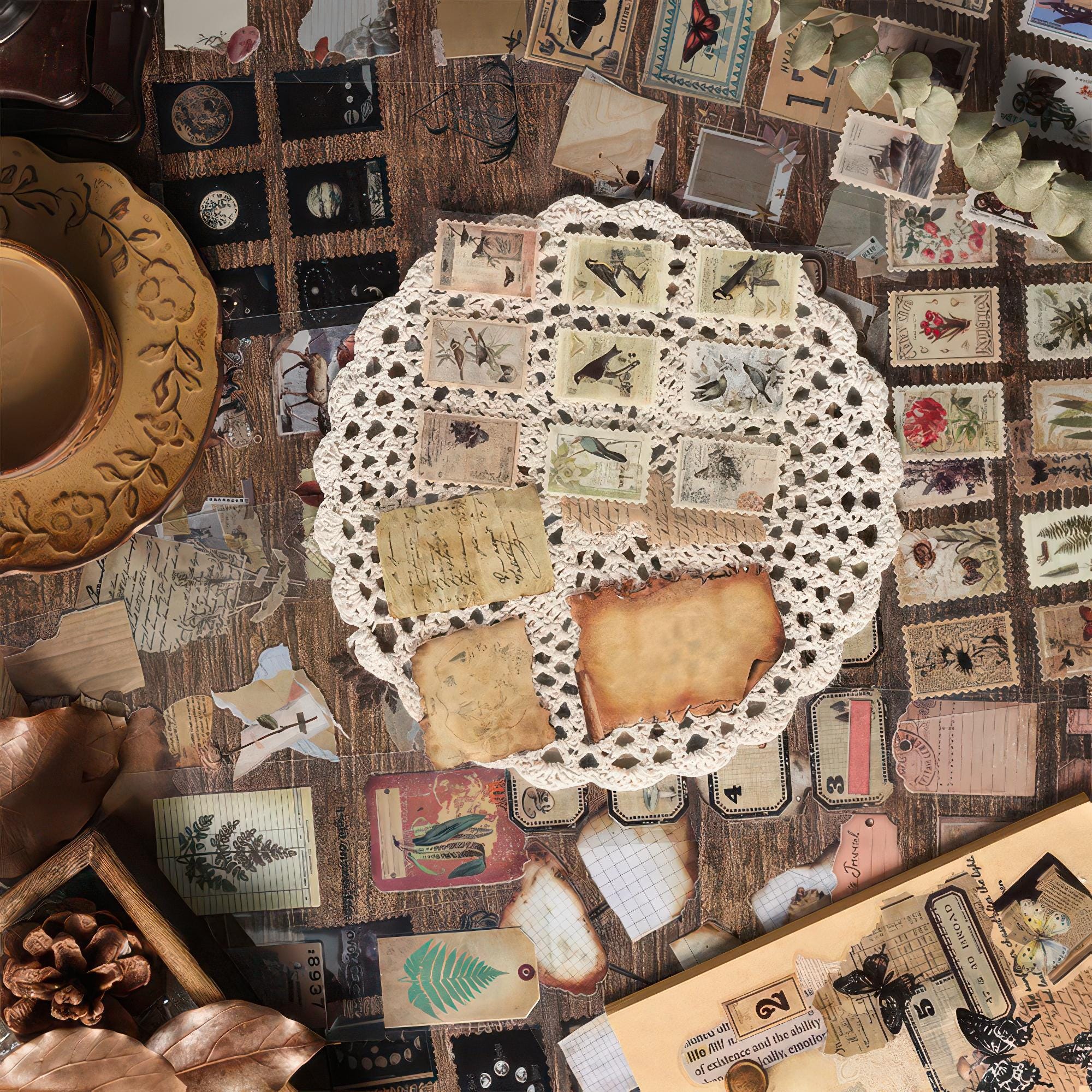 20 Sheets Sticker Book, Nature Theme Sticker Booklet, Scrapbook Decor ...