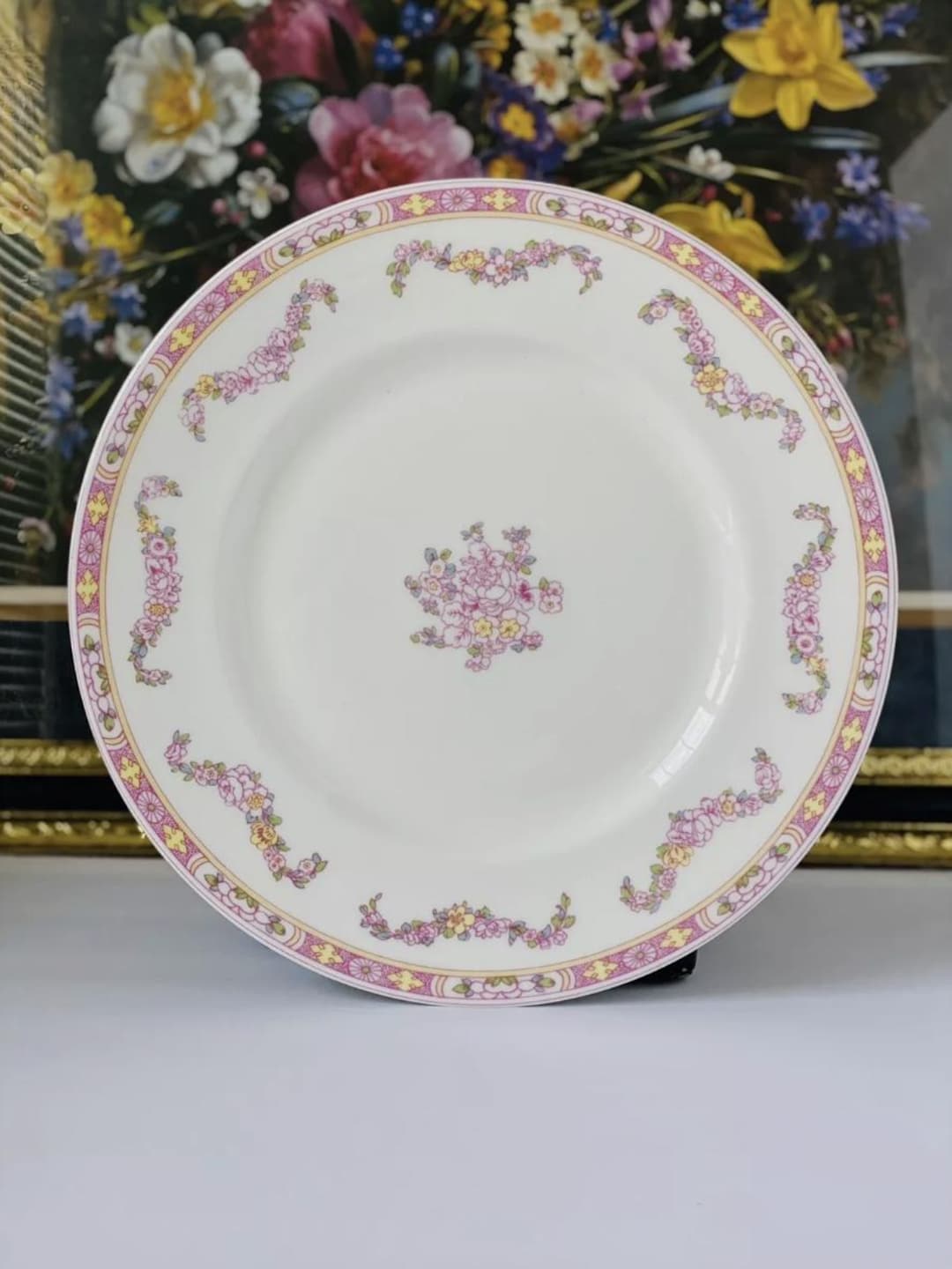 Vintage Minton Rose Bone China Dinner Plate 10 1/2 " Made in England A ...