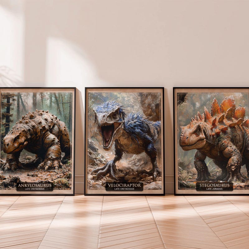 Dinosaur Poster - Etsy