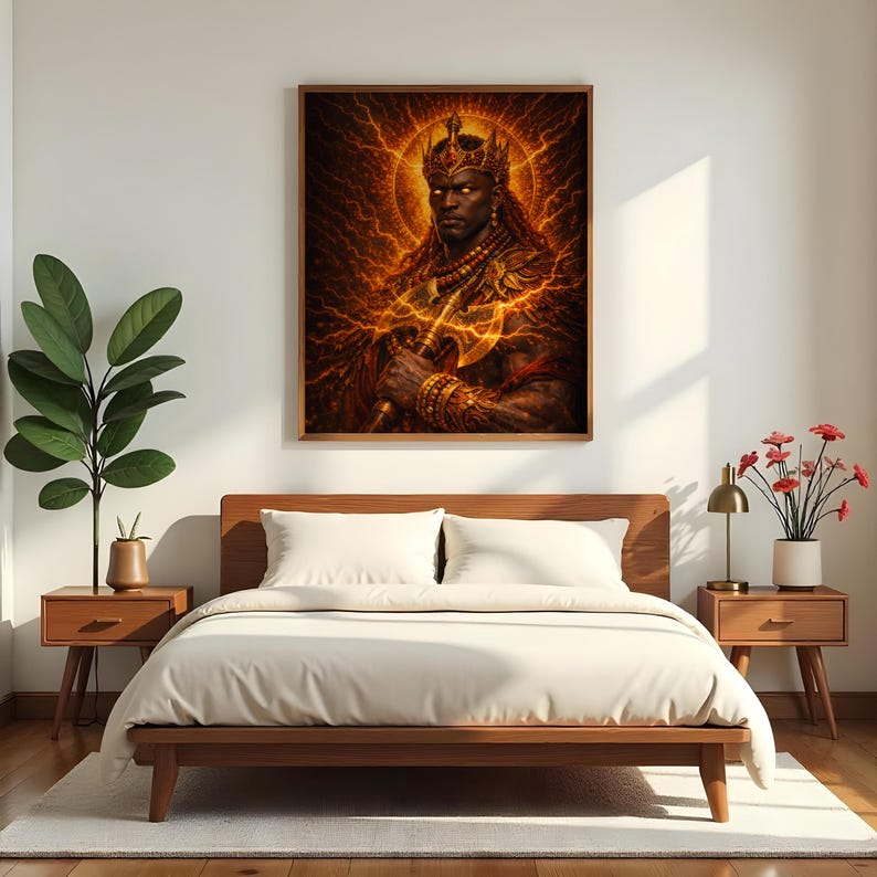 Shango Yoruba Orisha Printable, Shango Wall Art, African God Poster ...