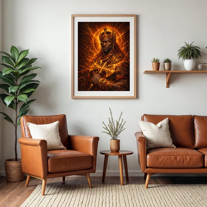 Shango Yoruba Orisha Printable, Shango Wall Art, African God Poster ...
