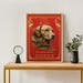 Chinese Zodiac Wall Art Posters, Chinese Zodiac Year of the Dog, Red ...