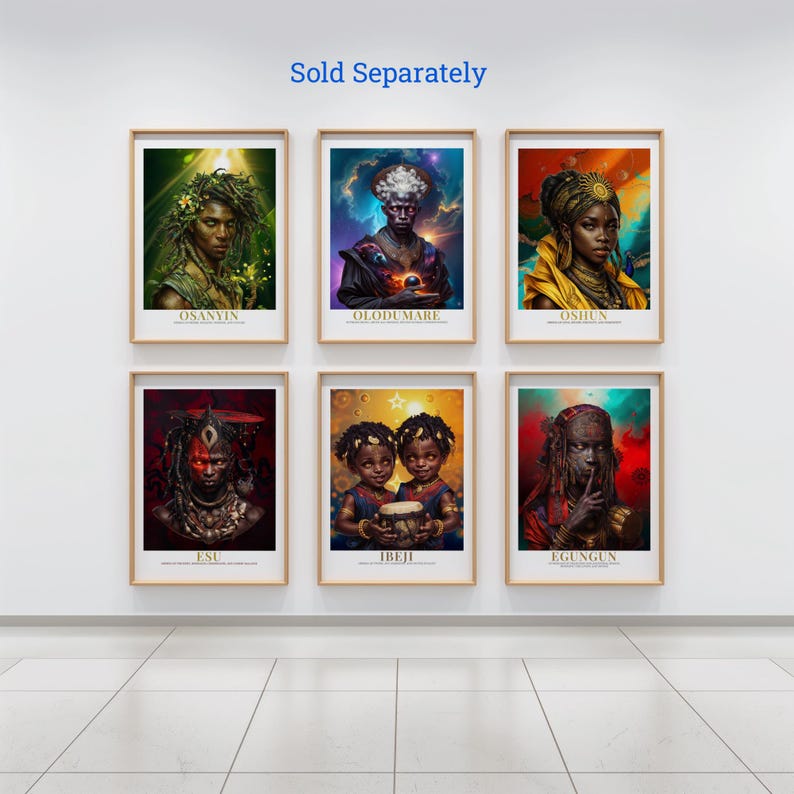 Osanyin Orisha Digital Art Print, Yoruba African Spirituality Decor ...