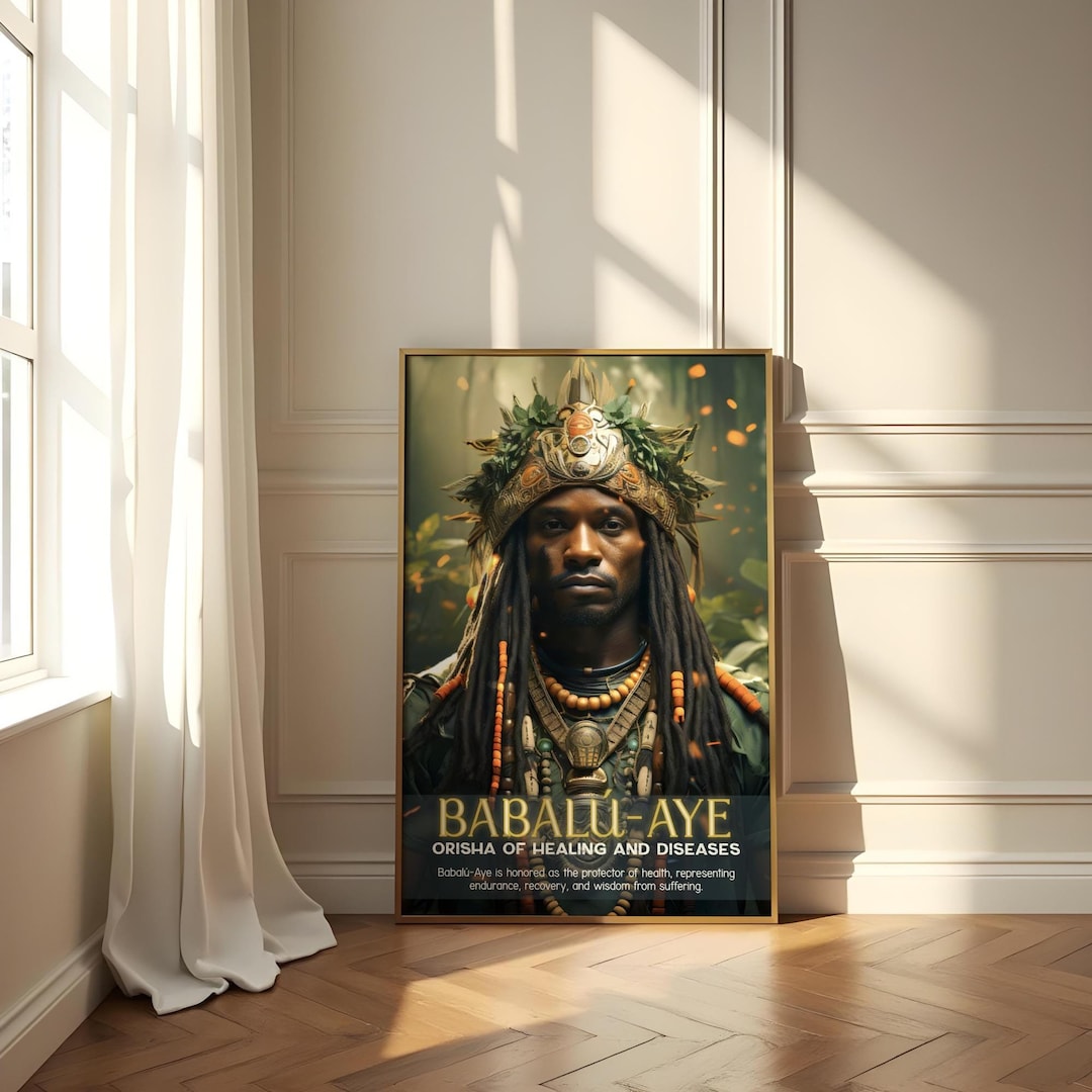 Babalu-aye Orisha Wall Art, Yoruba Orisha Poster Print, African God ...