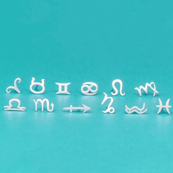 Zodiac Sign Earrings Etsy