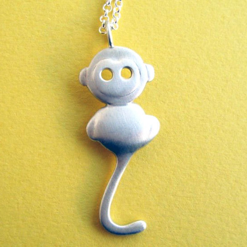 Monkey Necklace - Etsy UK