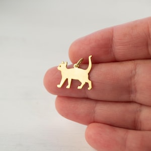 Sterling Silver Cat Necklace / Animal Jewelry / Unisex Pendant / Pet ...