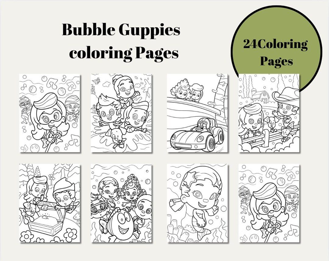 Bubble Guppies Coloring Pages,relaxation Coloring Pages,digital ...