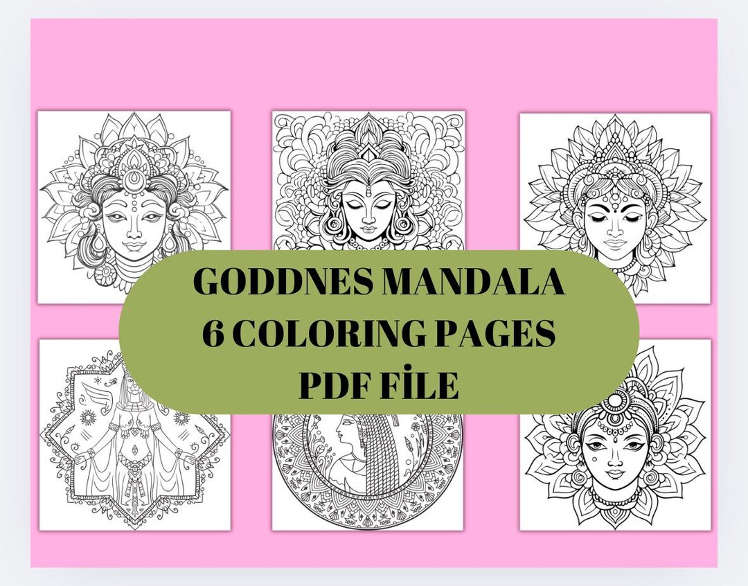 Digital Mandala Coloring Pages instant Download Printable Art-digital ...